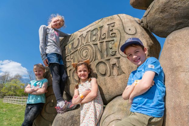 Adventure play in Oxfordshire at Tumblestone Hollow within Stonor Park